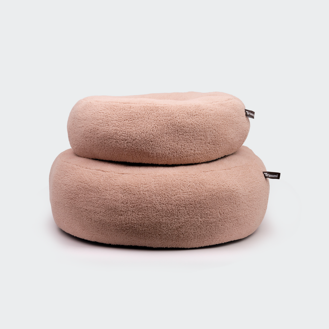 Poef teddy rosé | hondenmand | premium dutch design – Trimmi